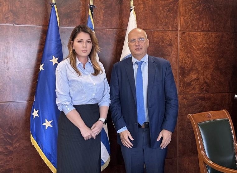 Συνάντηση Κατερίνας Παπακώστα με τον Υπουργό Προστασίας του Πολίτη ...