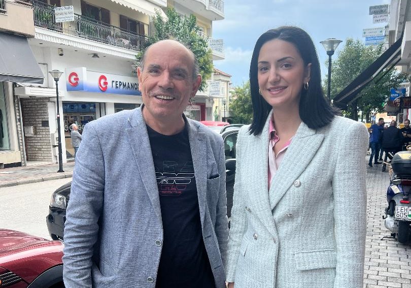 Επίσκεψη της Ελευθερίας Τζανακούλη στη Καλαμπάκα και συνάντηση με τον ...