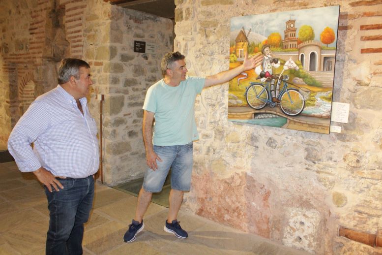 Στην έκθεση Ζωγραφικής της Ντίνας Σουλιώτη στο Μουσείο «ΤΣΙΤΣΑΝΗ» o ...